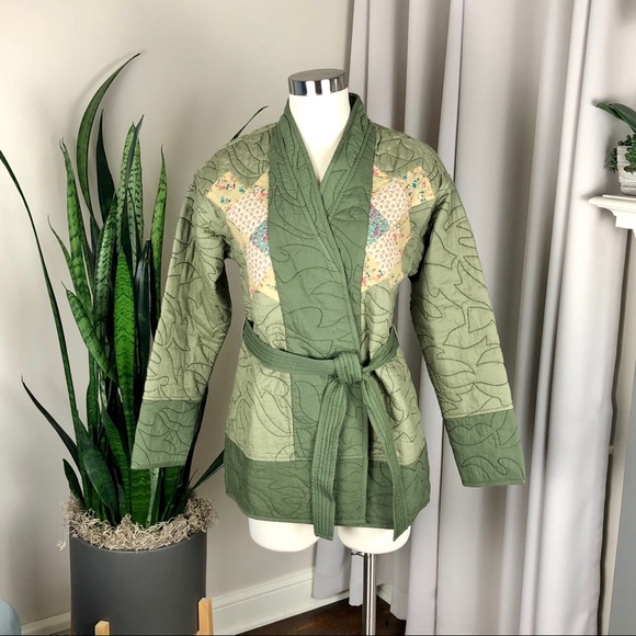 Anthropologie | Jackets & Coats | Anthropologie Quilted Patchwork Kimono Jacket Nwt | Poshmark